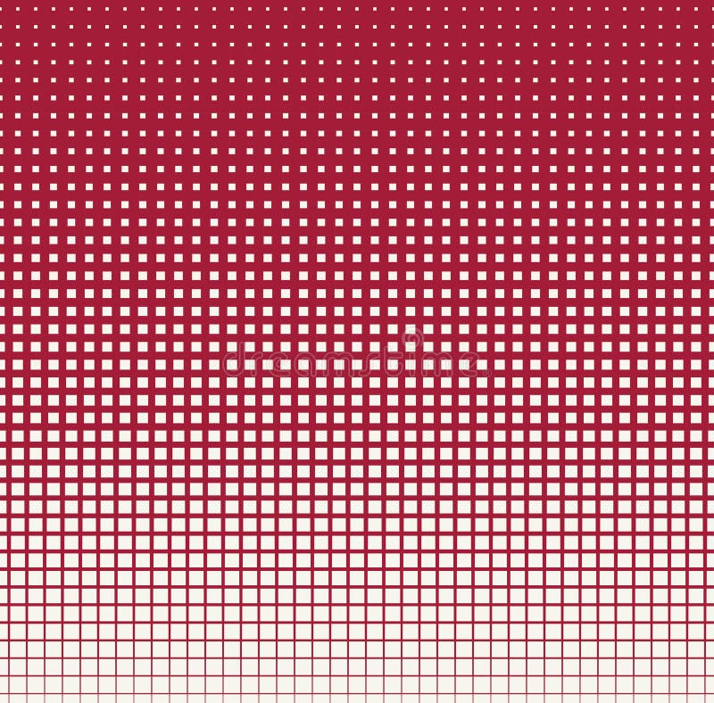 Abstract Geometric Red Gradient Square Halftone Pattern Stock Vector ...