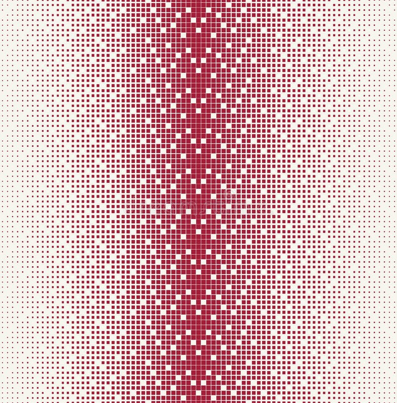 Abstract Geometric Red Gradient Square Halftone Pattern Stock Vector ...