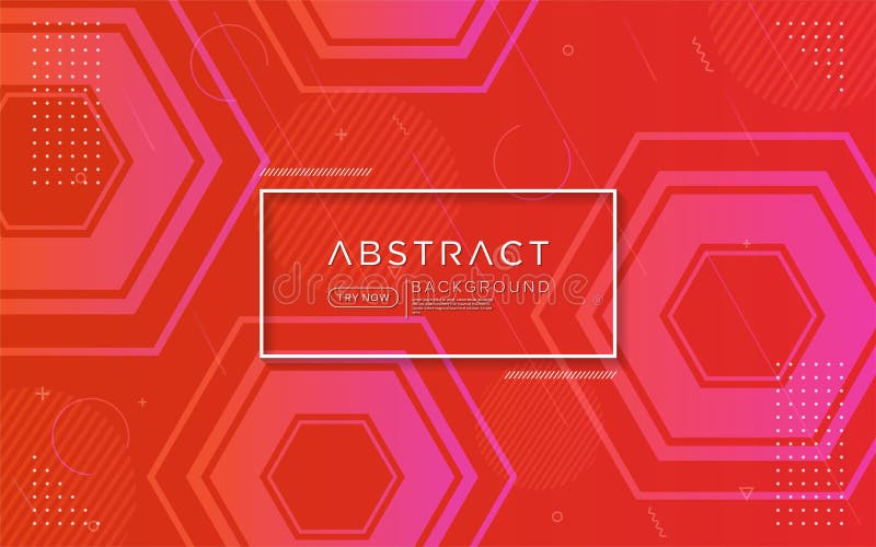 Abstract Geometric Red Orange Colorful Background Design Stock Vector ...