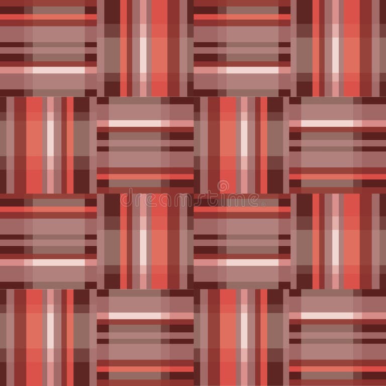 Abstract Geometric Red Seamless Pattern. Square Stripe Texture Stock ...
