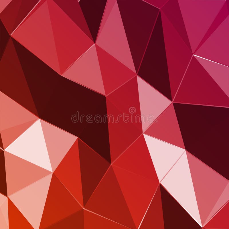 Abstract Geometric Red Triangle Background. Vector Stock Vector ...