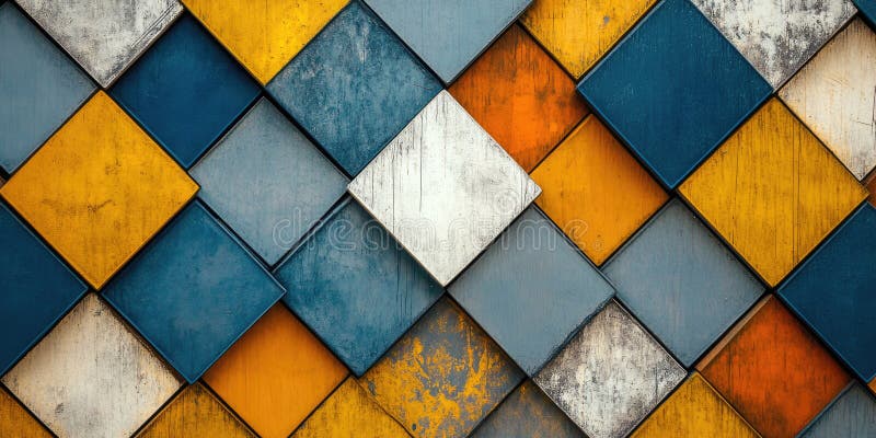 Abstract Geometric Rhombus Background, Dynamic Geometric Rhombus ...