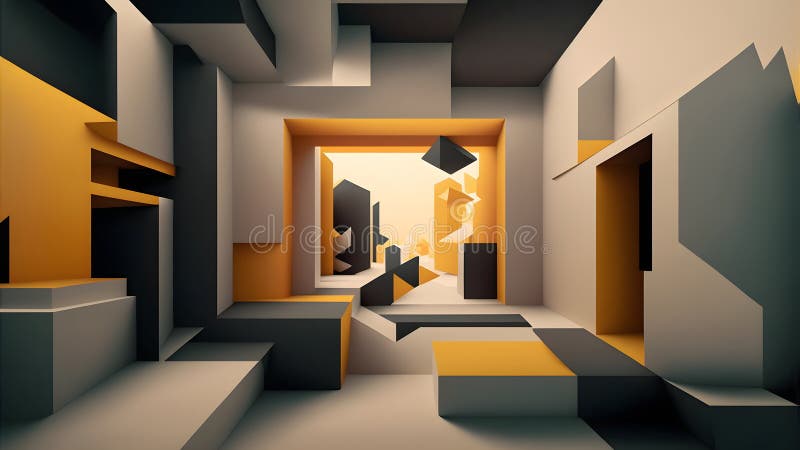 Abstract, Geometric Scene in a Logical, Precise Way Using Geometric ...
