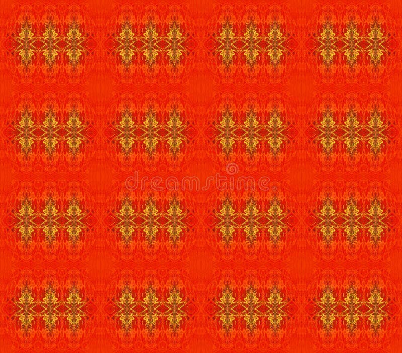 Regular Seamless Diamond Pattern Red Orange and Yellow Stock ...