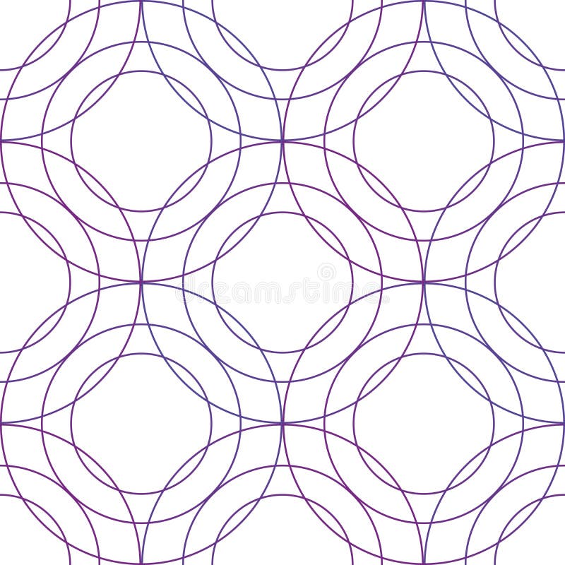 Abstract Geometric Seamless Circles Pattern. Stock Vector Illustration ...