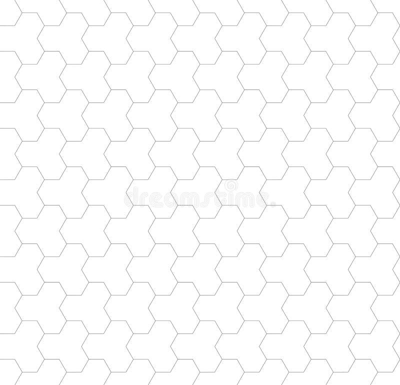Abstract Geometric Seamless Linear Pattern Stock Vector Illustration