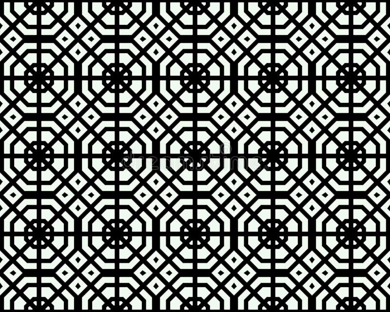 An Abstract Geometric Seamless Pattern Background Stock Illustration ...