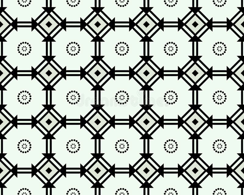 An Abstract Geometric Seamless Pattern Background Stock Illustration ...