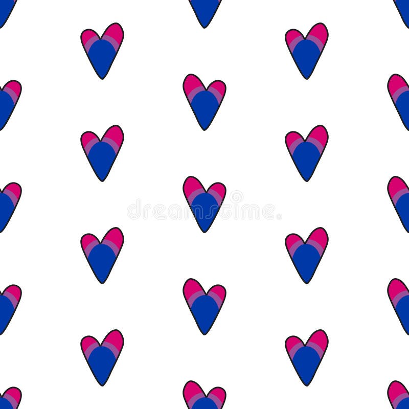 Abstract Geometric Seamless Pattern. Beautiful Pattern with Hearts in ...