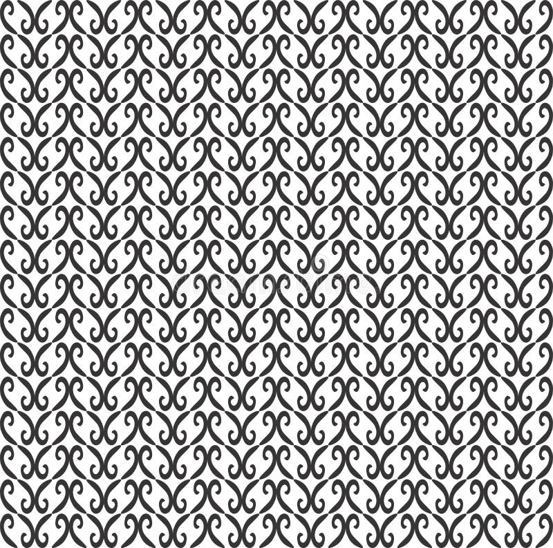 Abstract Geometric Seamless Pattern. Black and White Minimalist ...