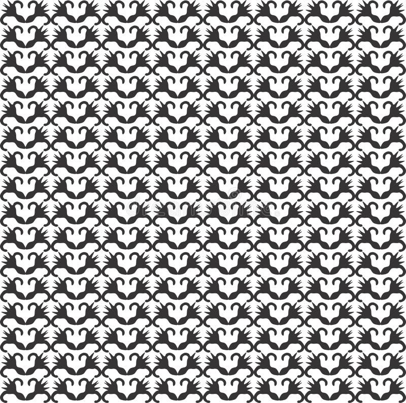 Abstract Geometric Seamless Pattern. Black and White Minimalist ...