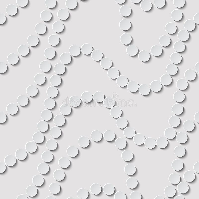 Abstract Geometric Seamless Pattern with Circles and Long Shadow.Vector ...