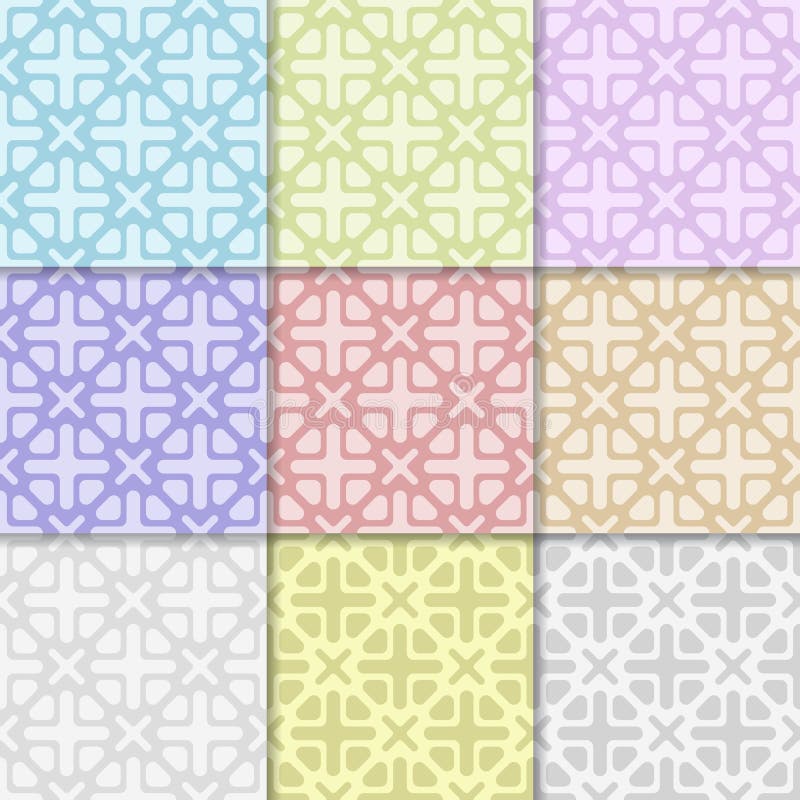 Abstract Geometric Seamless Pattern. Colored Background Stock Vector ...