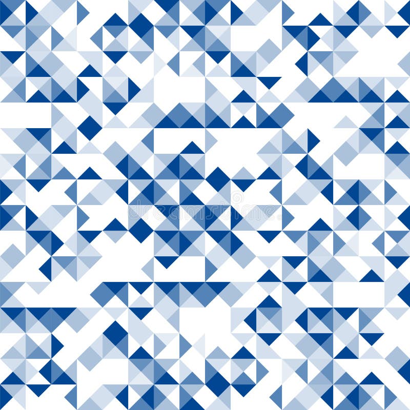 Abstract Geometric Seamless Pattern Dark Blue Color Illustration Stock ...