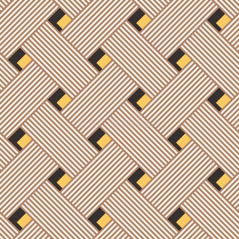 Interwoven at Right Angles Striped Lines. Abstract Geometric Seamless ...