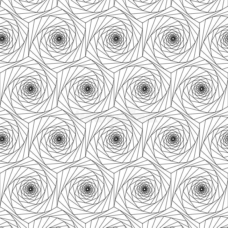 Abstract Geometric Seamless Pattern. Optical Illusion, Geometric Figure ...