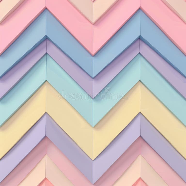 Abstract Geometric Seamless Pattern with Overlapping Chevrons and ...