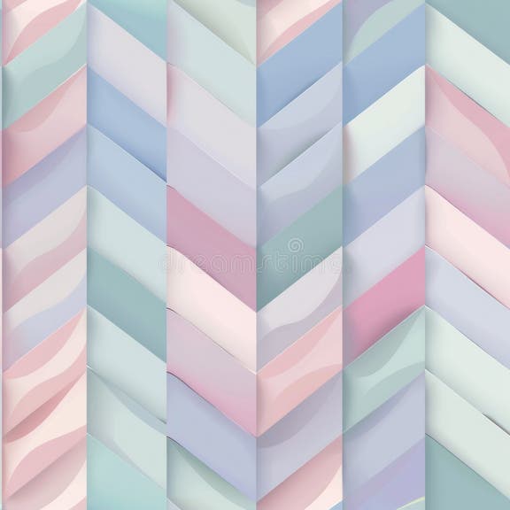 Abstract Geometric Seamless Pattern with Overlapping Chevrons and ...