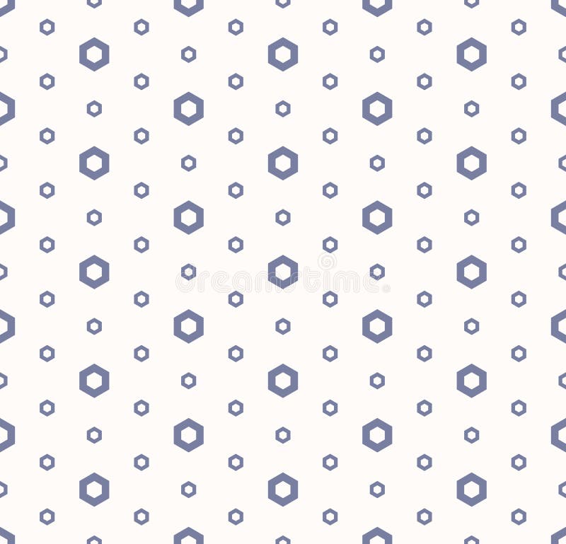 Vector Abstract Geometric Seamless Pattern with Hexagons. Blue and ...