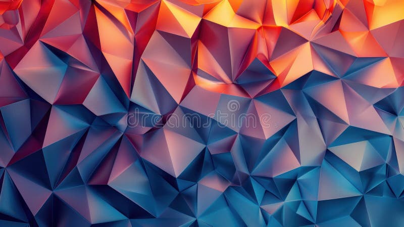 Abstract Geometric Seamless Pattern with Polygon Shapes and Vivid ...