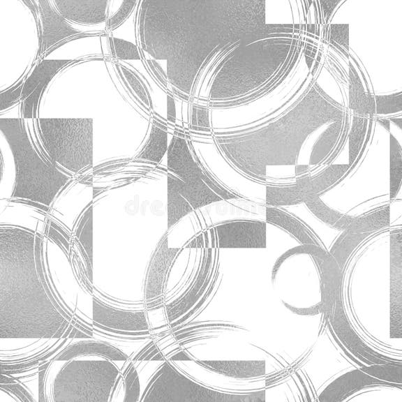 Abstract Geometric Seamless Pattern. Repeat Geometry Texture Silver ...