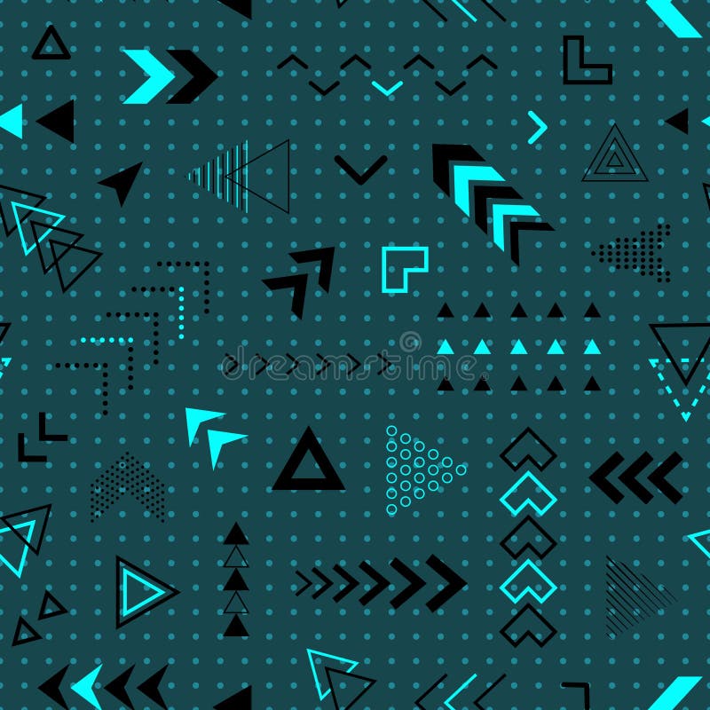 Abstract Geometric Seamless Pattern. Repeating Geometry Background ...