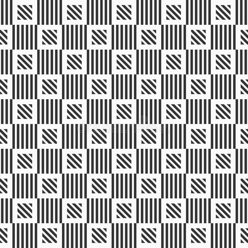 Abstract Geometric Seamless Pattern of Striped Squares. Repeating ...