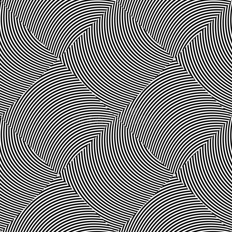 Design Seamless Whirl Geometric Stripy Pattern Stock Vector ...