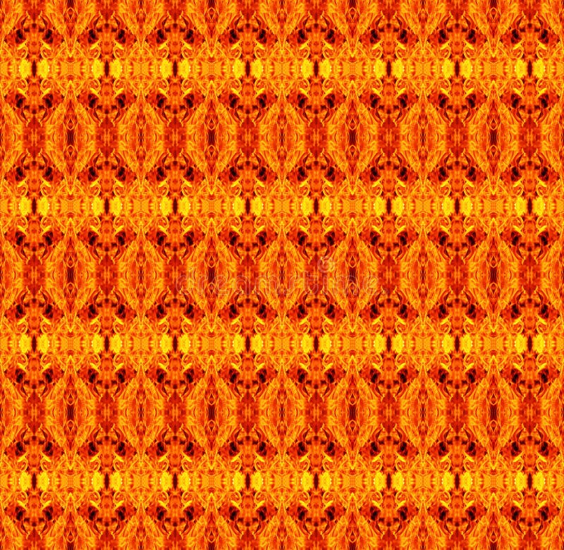 Abstract Geometric Seamless Pattern with Yellow, Orange and Red Stock ...