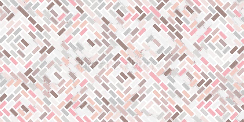 Abstract Geometric Seamless Rectangle Pattern Pastel Color of Pink with ...