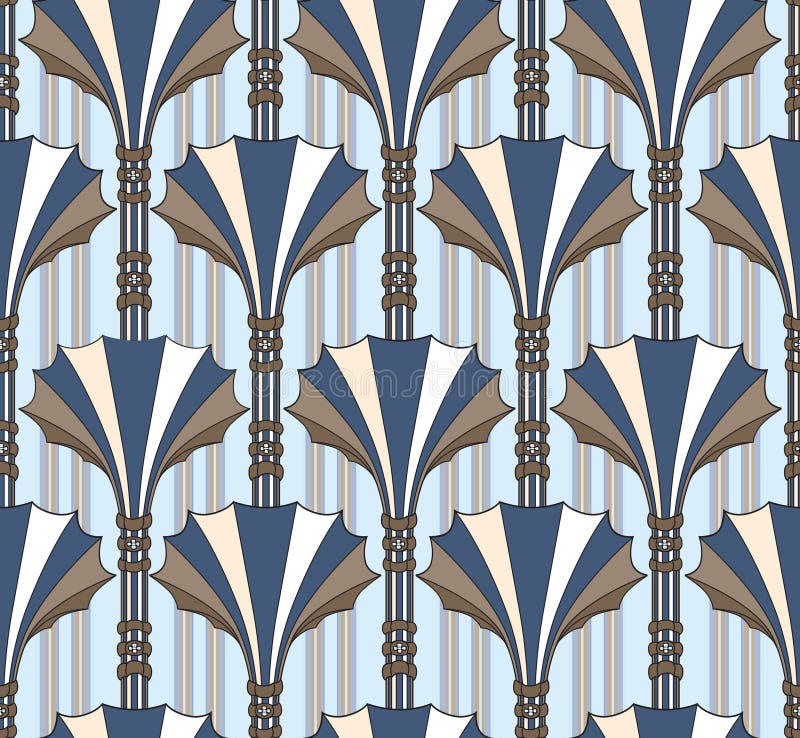 Abstract Architectural Pattern. Ionic Columns Seamless Texture Stock ...