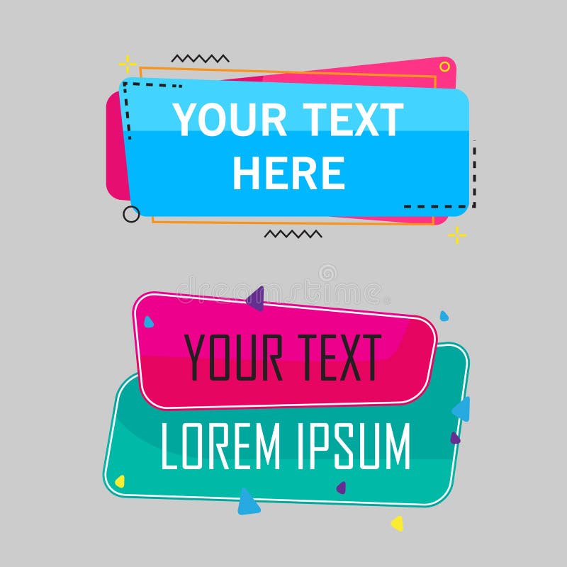 Abstract Geometric Shape Banner Stock Vector - Illustration of ...