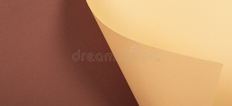 Abstract Geometric Shape Beige Brown Color Paper Banner Background ...