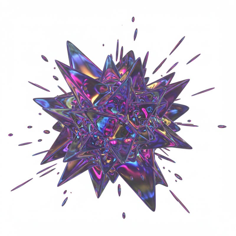 Numerous Sharp Iridescent Spikes Stock Illustrations – 2 Numerous Sharp ...