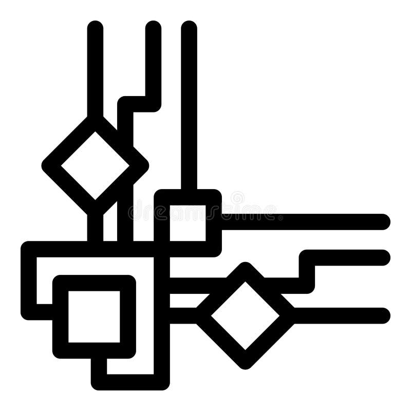 Abstract Geometric Shape Connecting with Line Forming Modern Pattern ...