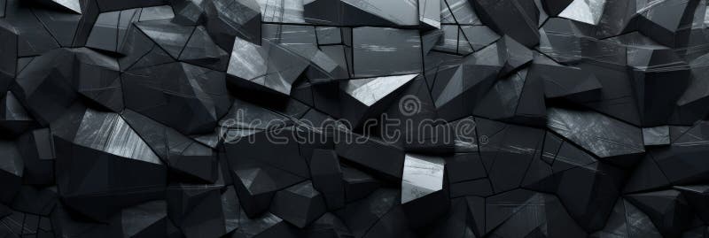 Abstract Geometric Shape Creating Fragmented Surface Texture. Digital ...