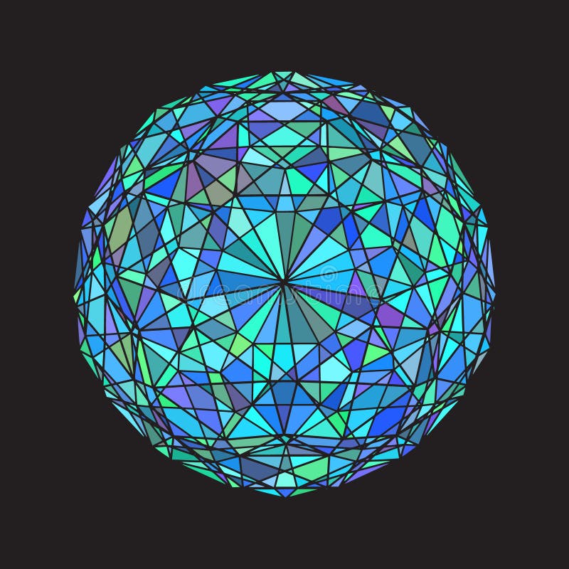 Abstract geometric shape stock vector. Illustration of glass - 67769900