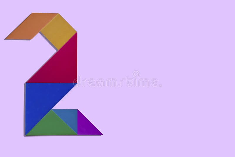 Abstract Geometric Shape - Number Two Stock Photo - Image of business ...