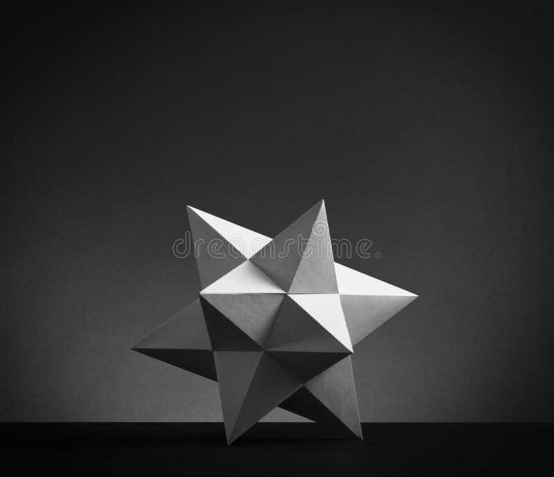 Abstract Geometric Shape from Pyramids Stock Photo - Image of symmetry ...