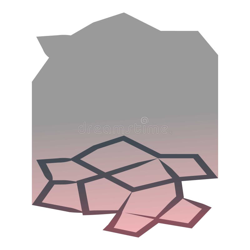Abstract Geometric Shape Splitting Apart with Grey and Pink Gradient ...