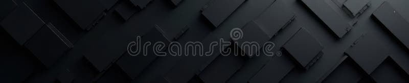 Abstract Geometric Shapes, Black Background Sharp Lines, Grayscale ...