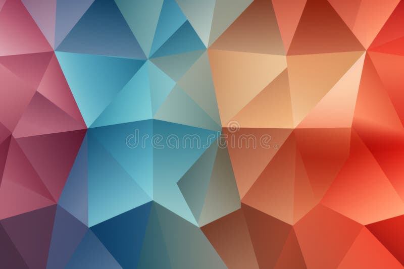 Abstract Geometric Shapes in Blue Tones Conveying Depth and Structure ...