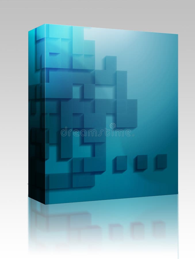 Abstract Geometric Shapes Box Package Stock Illustration - Illustration ...