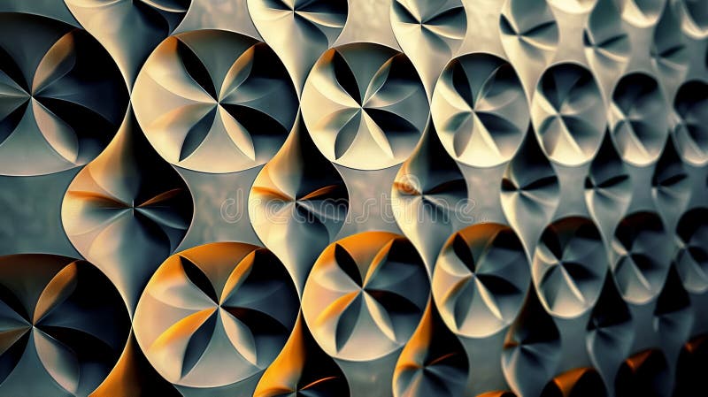 Abstract Geometric Shapes Create Modern Ornate Wallpaper, AI Generative ...