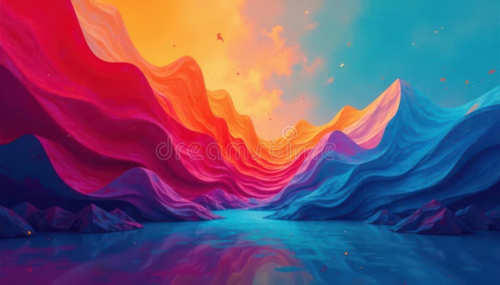 Abstract Geometric Shapes Creating a Visual Rhythm , Print, Texture ...