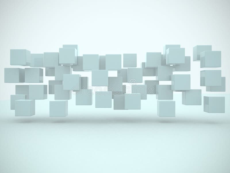 Abstract Geometric Shapes from Cubes - 3d Render Stock Illustration ... Abstract Geometric Shapes from Cubes - 3d Render Stock Illustration ...