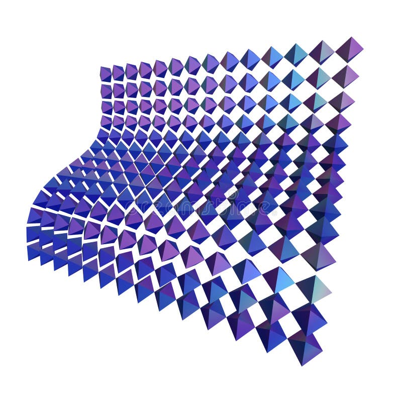 Abstract Geometric Shapes 3d Rendering Stock Illustration ...