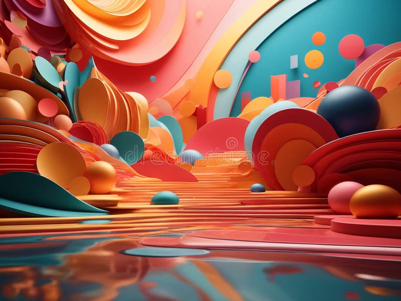 Abstract geometric shapes stock illustration. Illustration of design ...