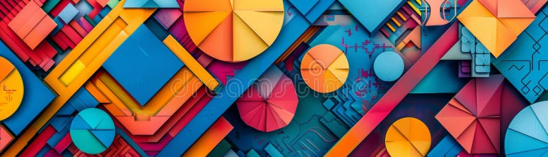 Abstract Geometric Shapes: Dive into Layers of Geometric Patterns Stock ...