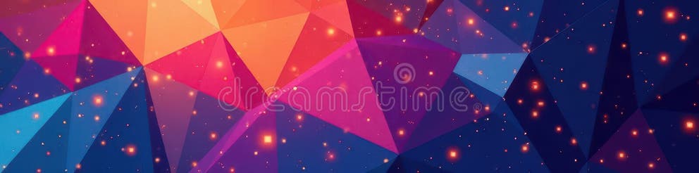 Abstract Geometric Shapes with Email Icon Overlay, Idea, Gradient ...